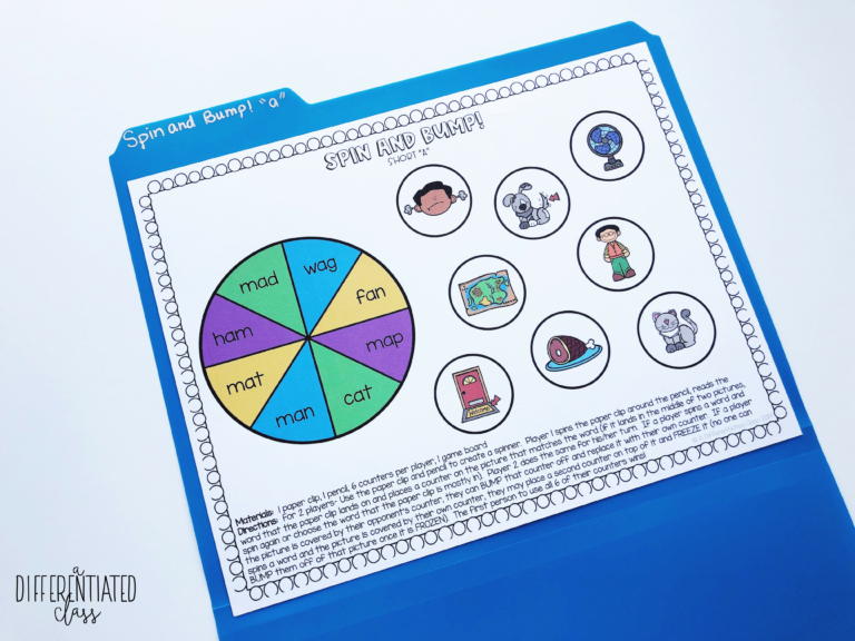 3 CVC Games for Teaching Short Vowels - A Differentiated Class
