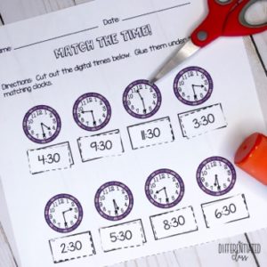 Telling Time Activities to Differentiate Your Teaching - A ...