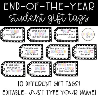 9 Easy (and Cheap) End of Year Student Gifts - A Differentiated Class